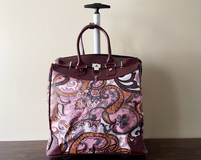 Women's Travel Rolling Weekender Duffle Bag - Etsy