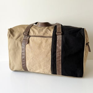 Handmade Upcycled Canvas Large Duffle Bag - Etsy