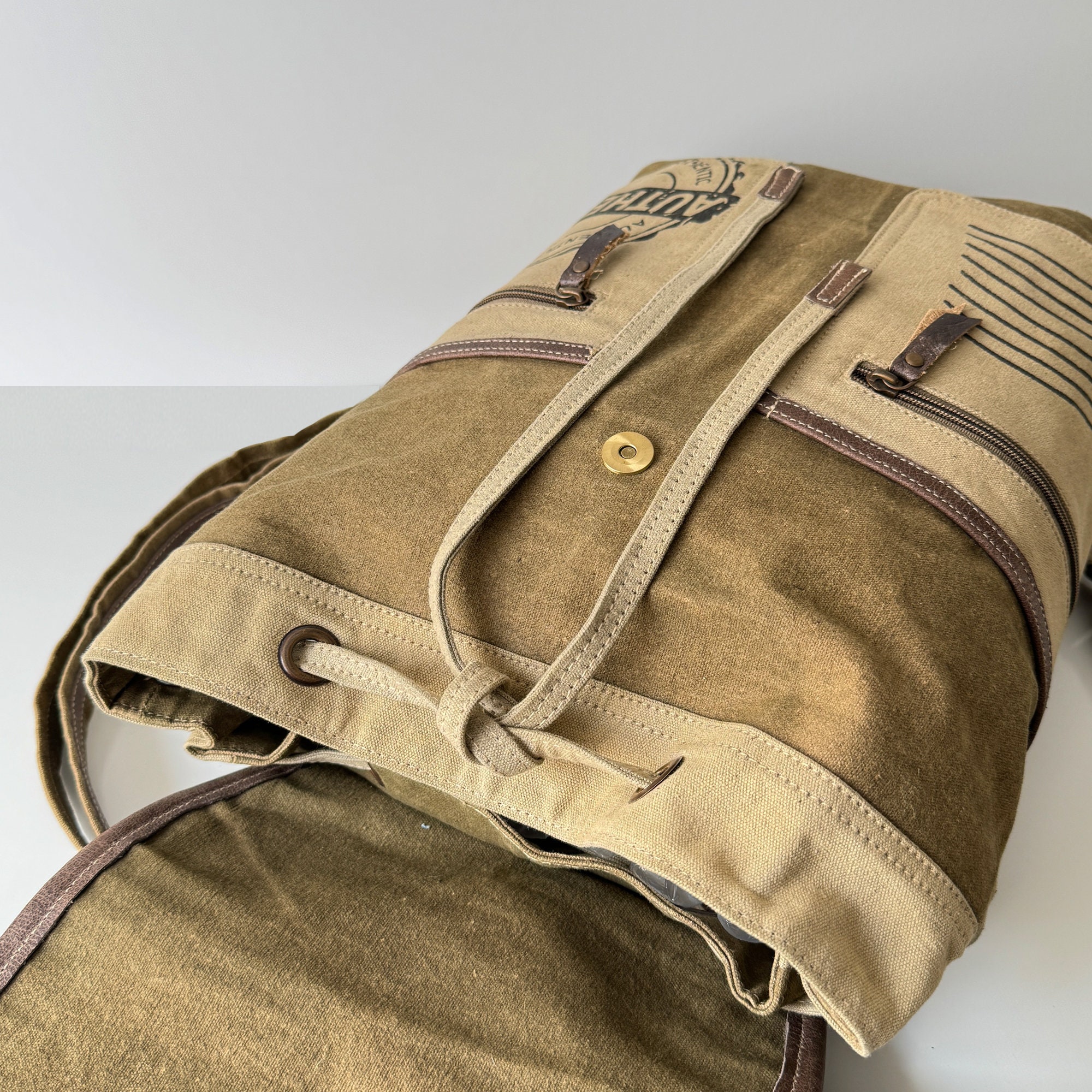 Durable and Handmade Waxed Canvas Authentic Explorer Backpack - Etsy