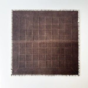 Handmade Leather Chess Board - Brown and Tan Checkerboard With ...