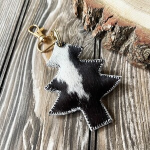Handmade Cowhide Fur Keychain Purse Charm - Etsy