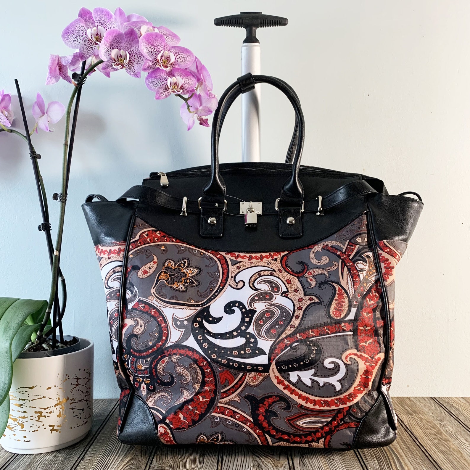 Women's Travel Rolling Weekender Duffle Bag | Etsy