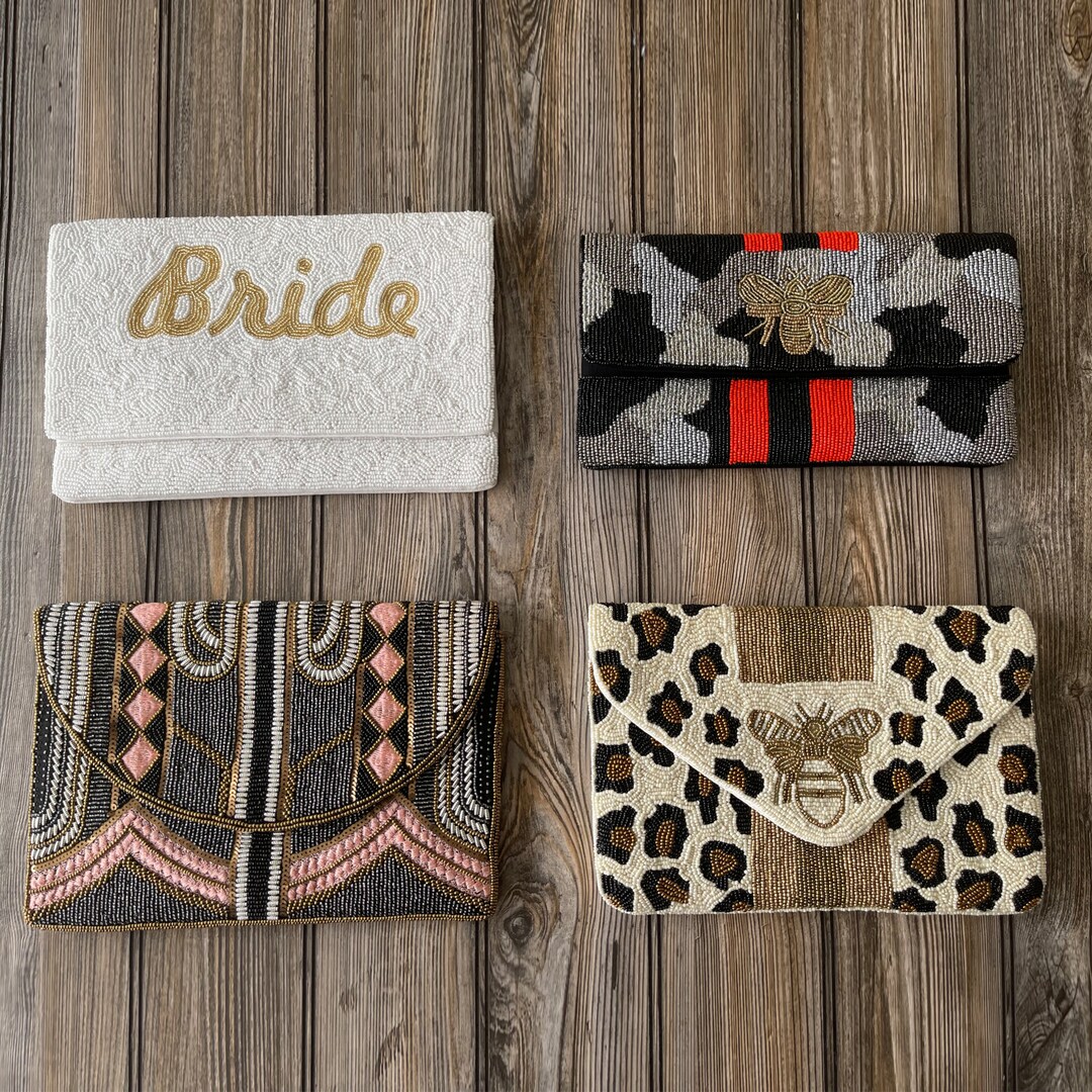 Handmade Beaded Clutch Bag Elegant Evening Purse - Etsy