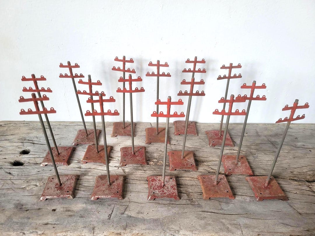 Vintage Steel Telephone Poles Train Set Station Diorama Toy Lionel ...