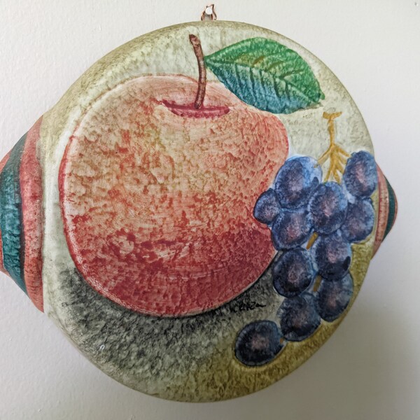 Ceramic Fruit Wall Plaques - Etsy