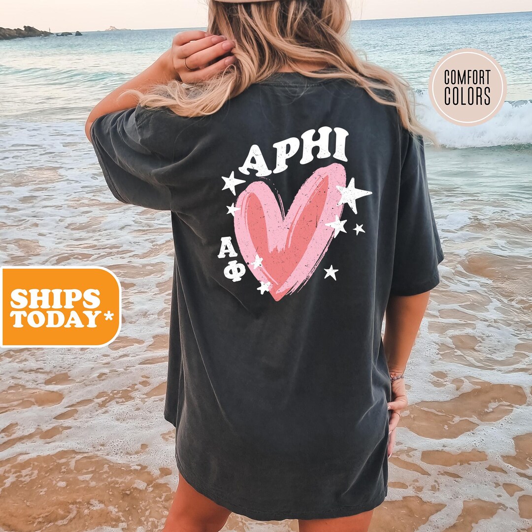 Alpha Phi Comfort Colors Sorority T-shirt | APHI Sorority Merch | Greek ...