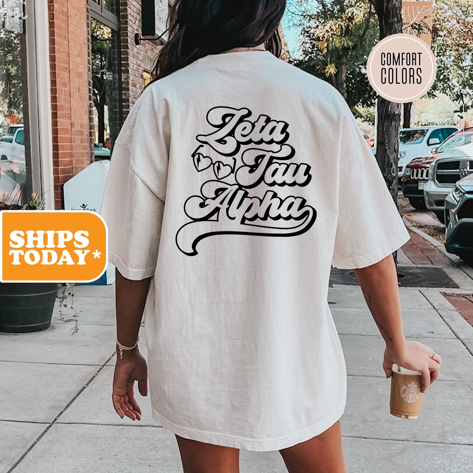 Zeta Tau Alpha Shady Love Comfort Colors Sorority T-shirt | ZETA Greek ...