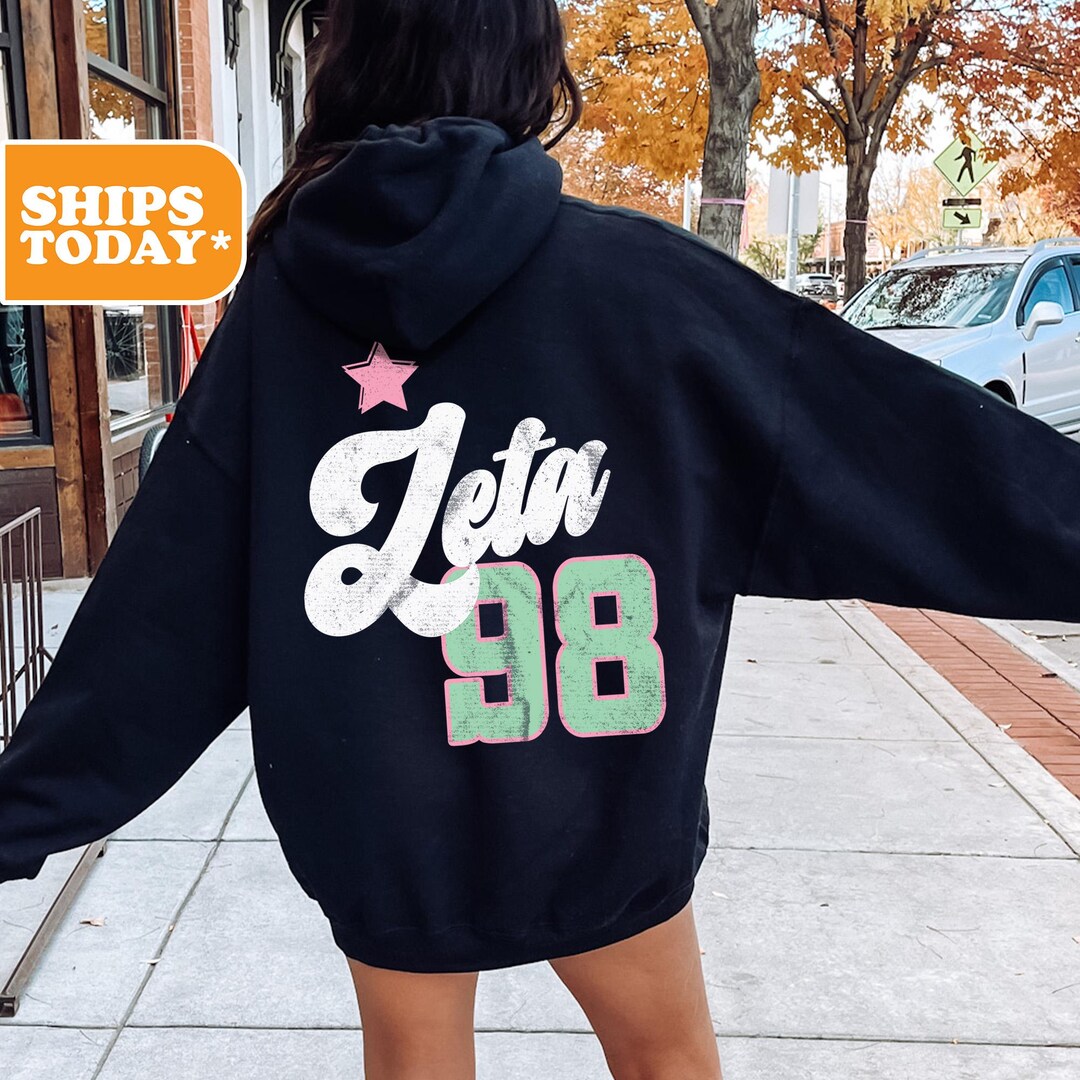 Zeta Tau Alpha Retro Bloom Sorority Sweatshirt | ZETA Preppy Hoodie ...
