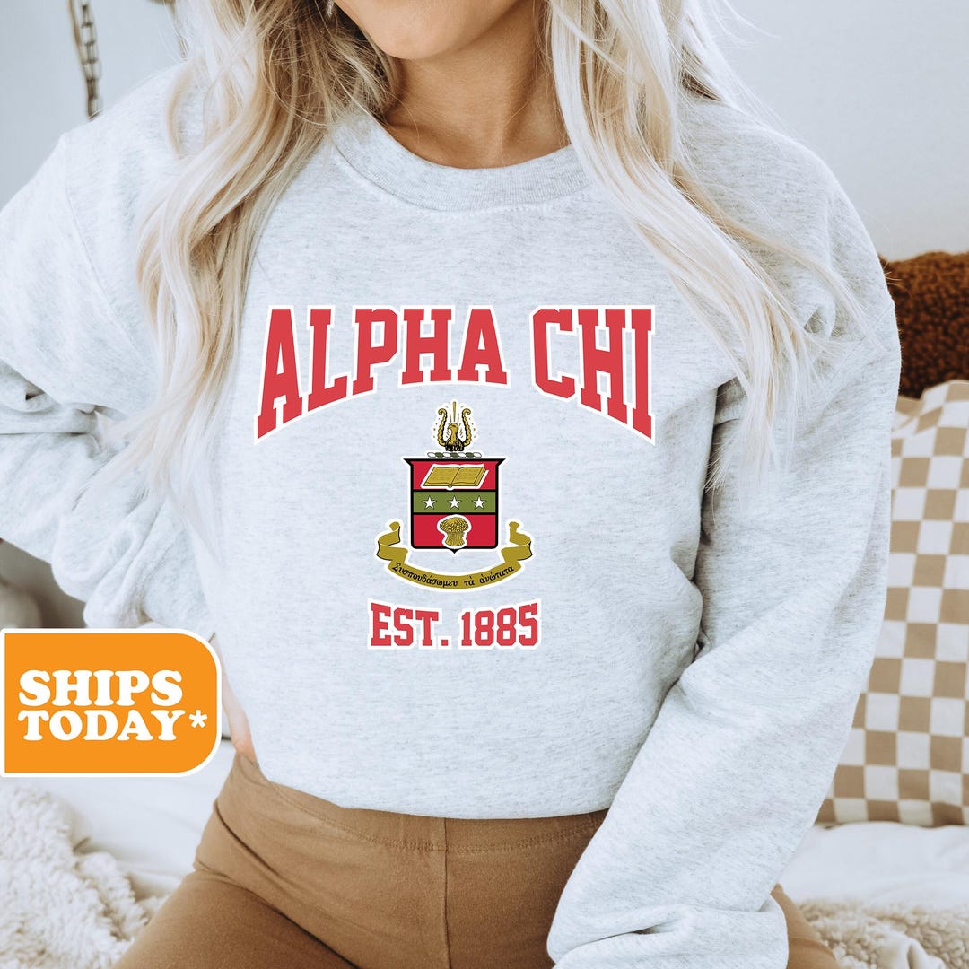Alpha Phi Legacy Luxe Sorority Sweatshirt | APHI Sorority Crest | Big ...