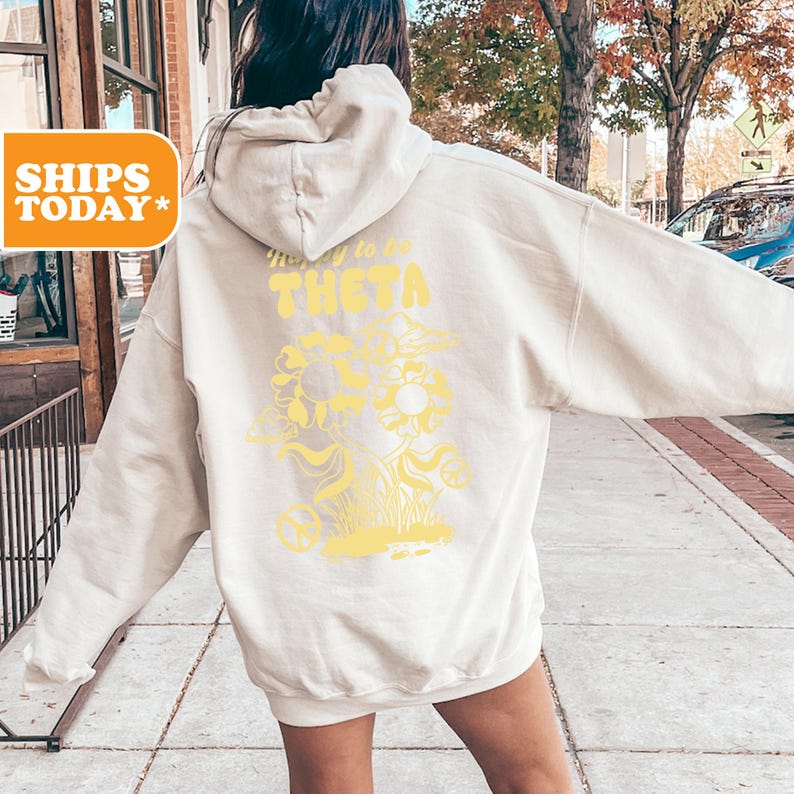 Kappa Alpha Theta Retro Rays Sorority Sweatshirt | Theta Preppy Hoodie ...