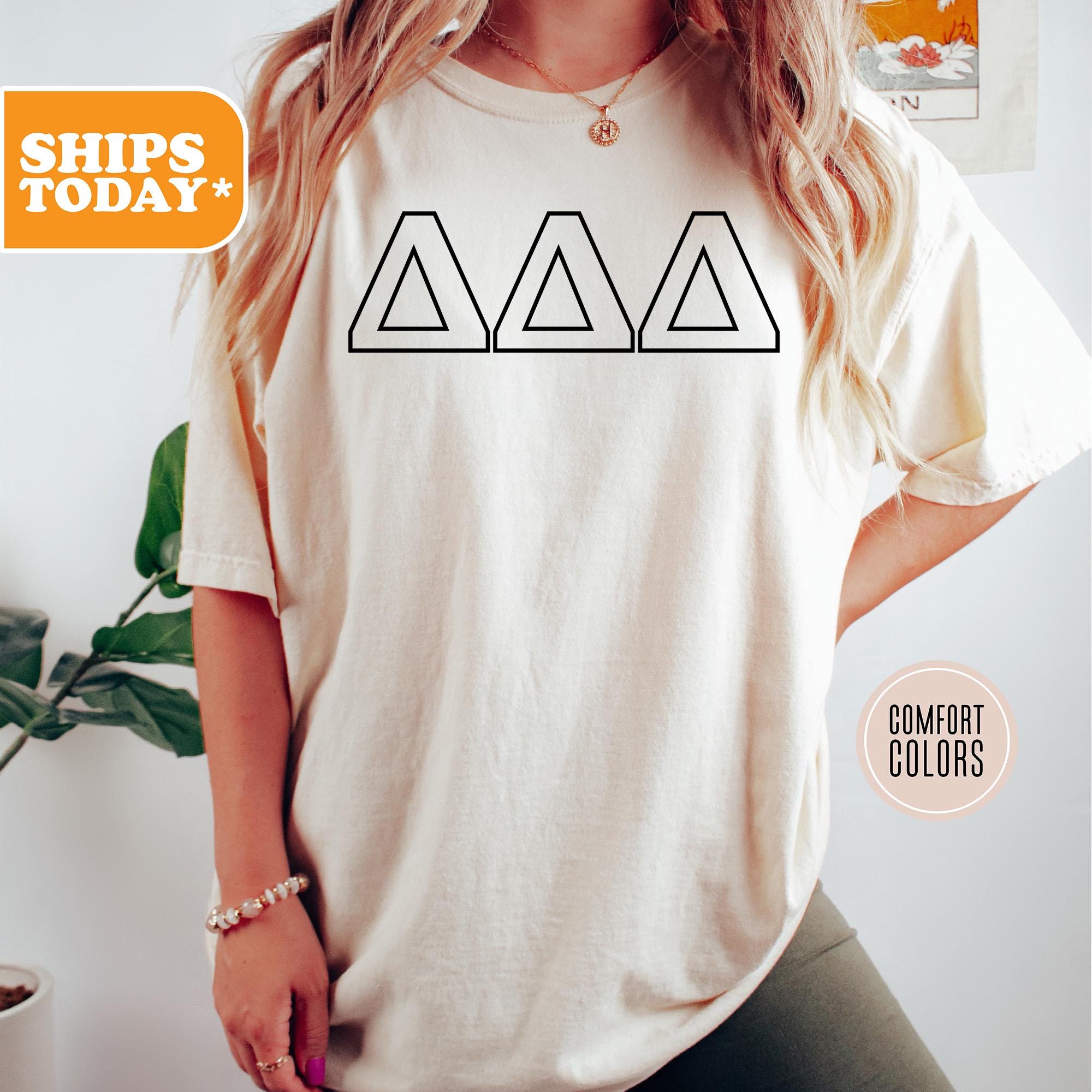 Delta Delta Delta Comfort Colors Sorority T-shirt | Tri Delt Sorority ...