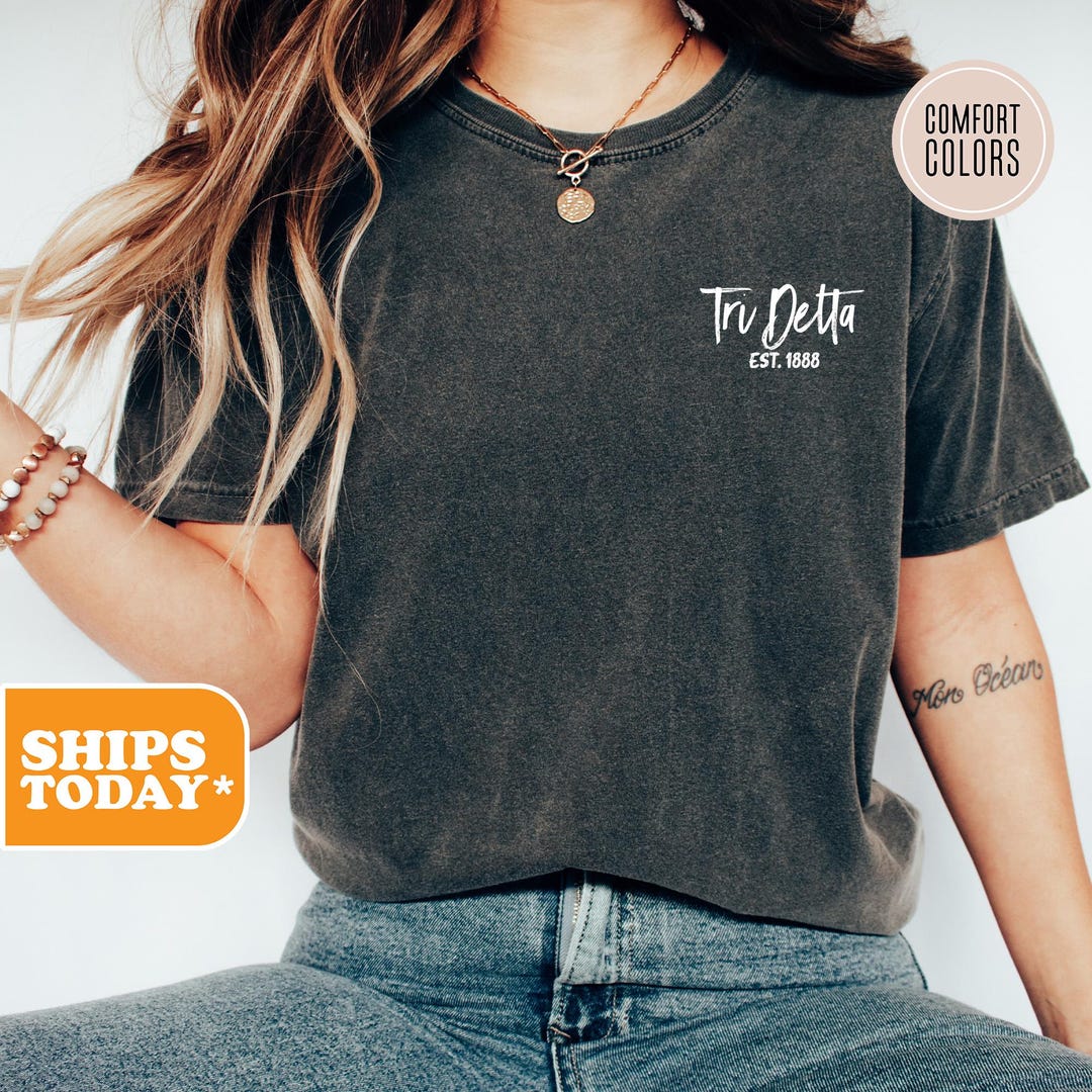 Delta Delta Delta Nickname Comfort Colors Sorority T-shirt | Tri Delta ...