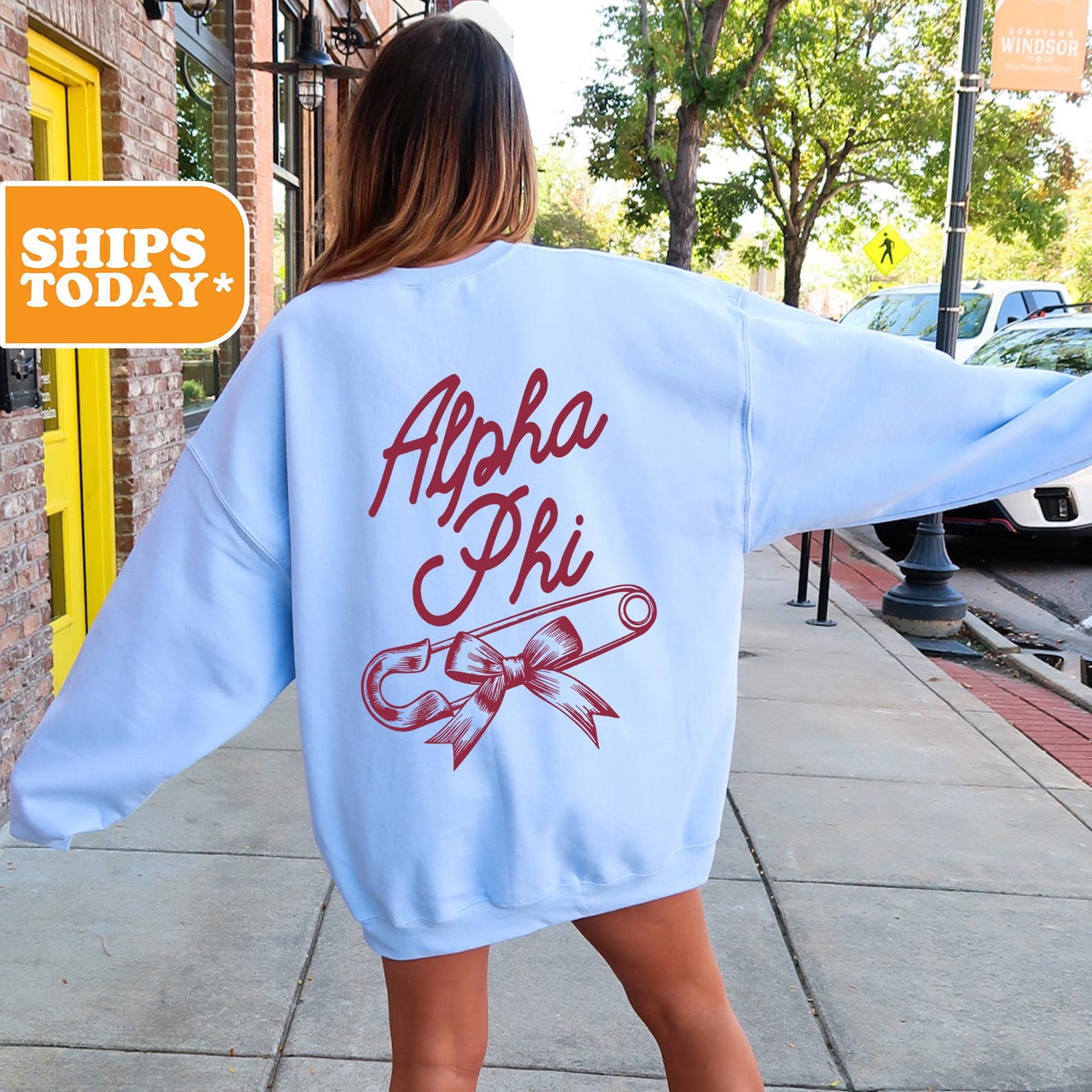 Alpha Phi Tied Together Sorority Sweatshirt | APHI Sorority Hoodie ...