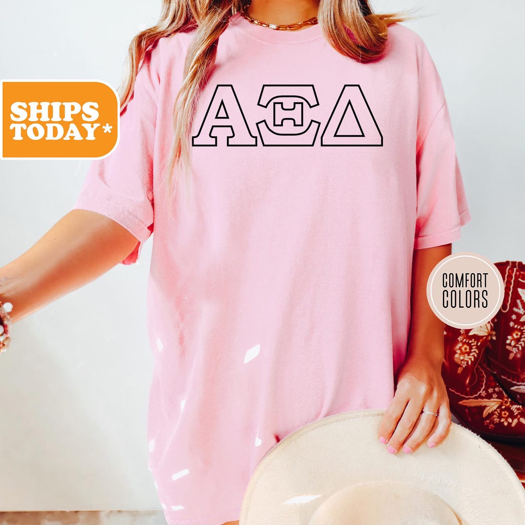 Alpha Xi Delta Comfort Colors Sorority T-shirt | AXID Sorority Merch ...