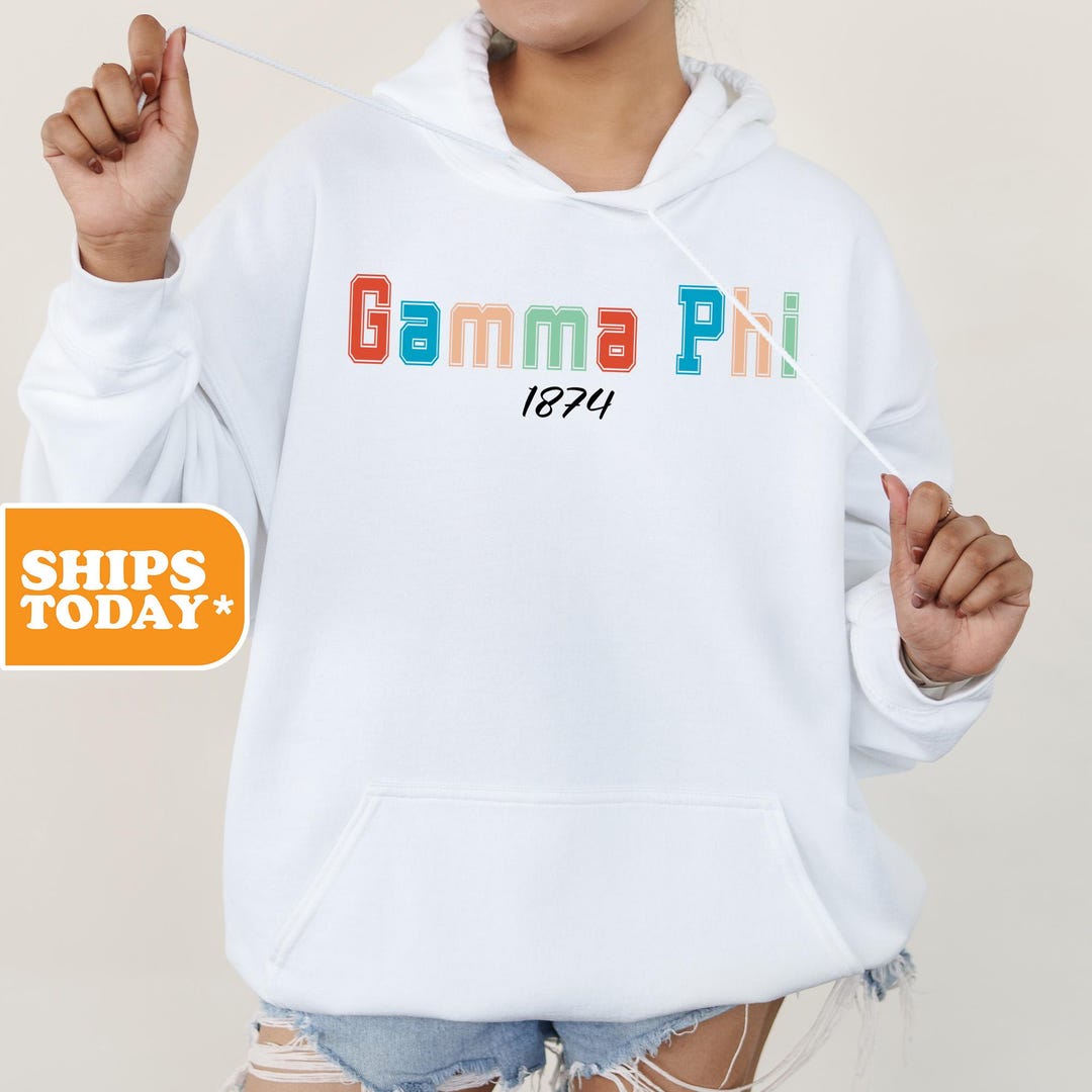 Gamma Phi Beta Vintage Varsity Sorority Sweatshirt | Gamma Phi Sorority ...
