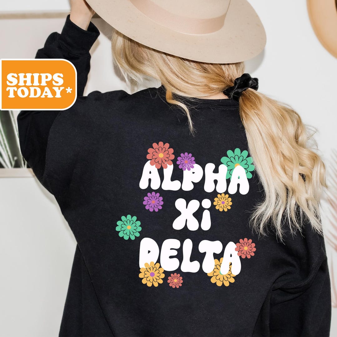 Alpha Xi Delta Sorority Sweatshirt | Alpha Xi Sorority Letters | Greek ...