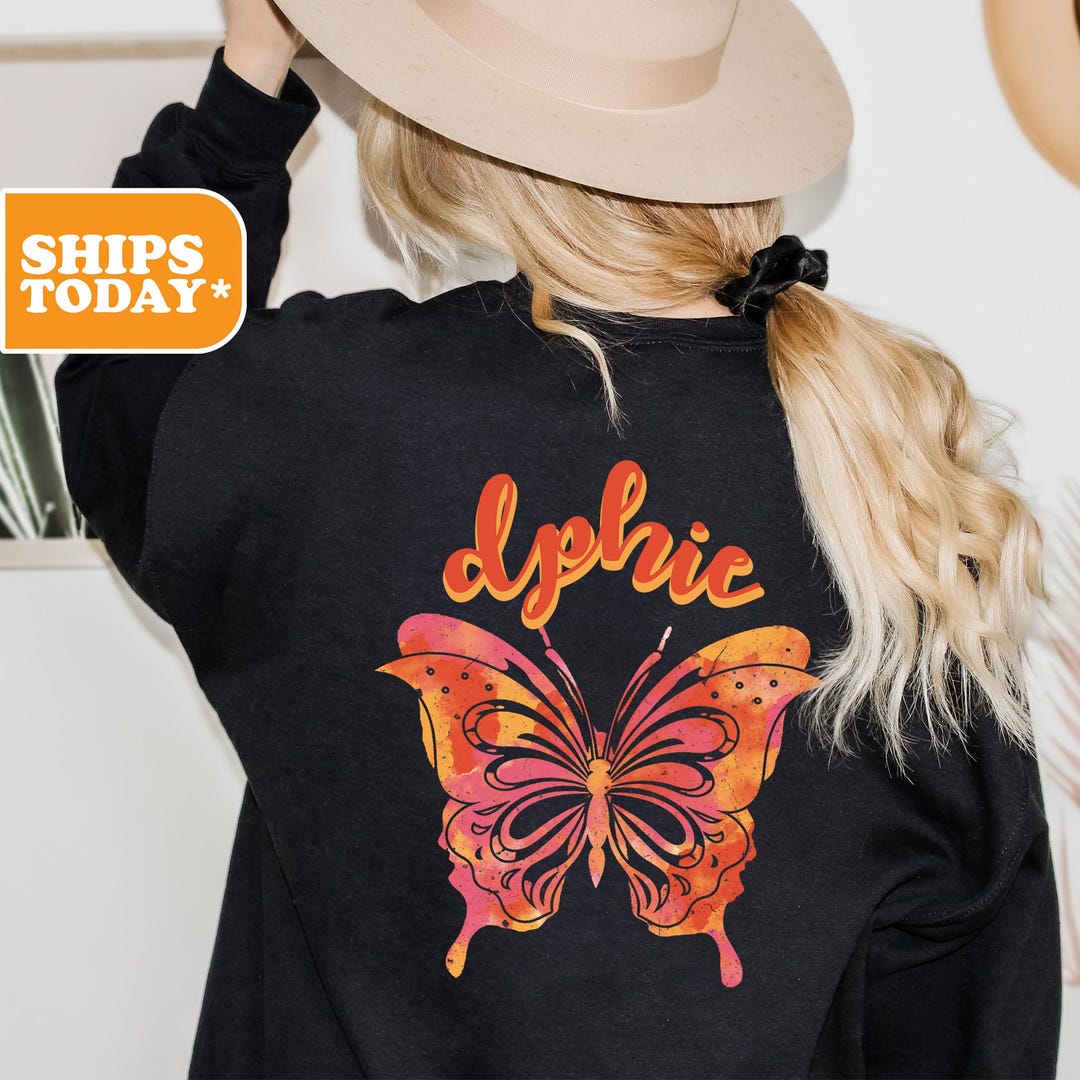 Delta Phi Epsilon Charming Wings Sorority Sweatshirt | DPHIE Preppy ...