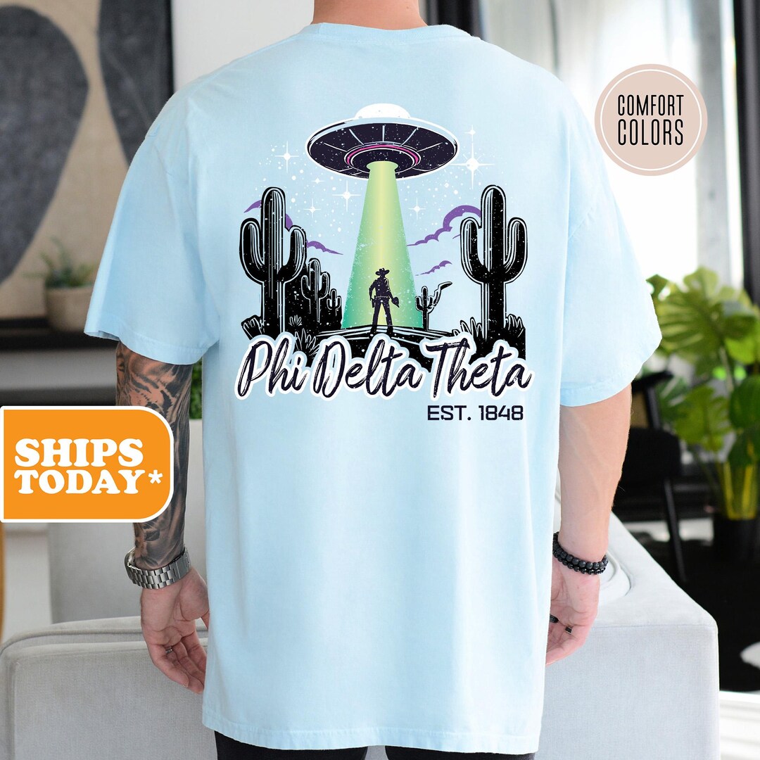 Phi Delta Theta Space Bids Comfort Colors Fraternity T-shirt | Phi Delt ...