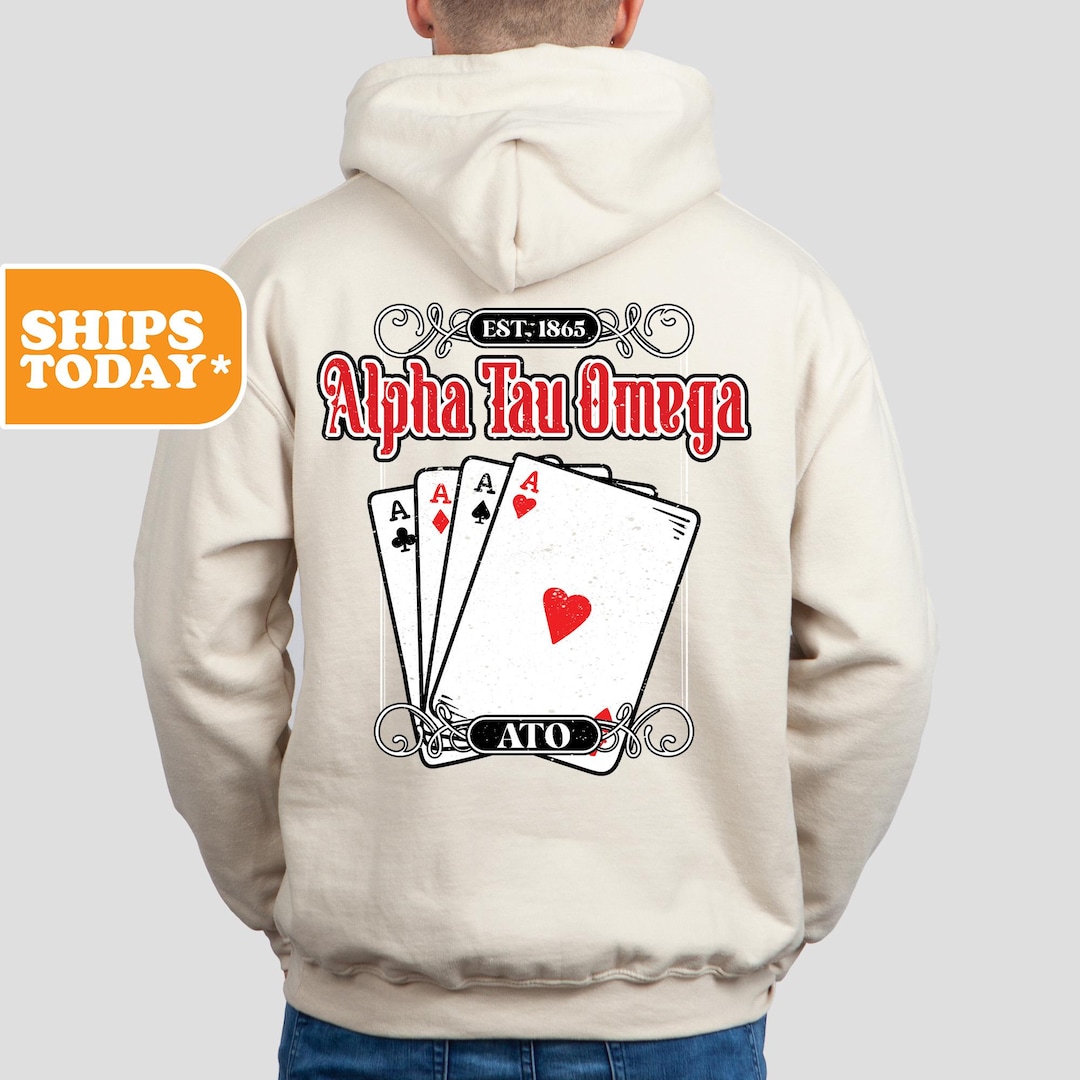 Alpha Tau Omega Alpha Spades Fraternity Sweatshirt | ATO Fraternity ...