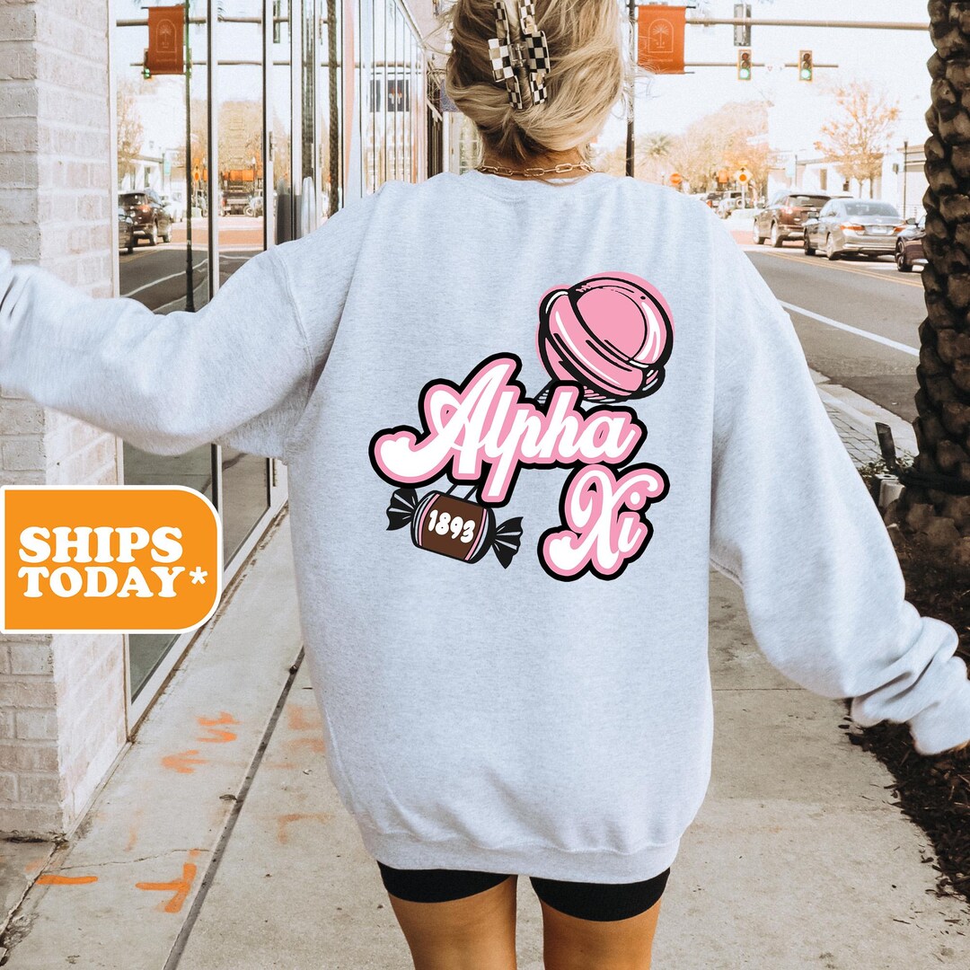 Alpha Xi Delta Sugar Pop Sorority Sweatshirt | AXID Sorority Hoodie ...