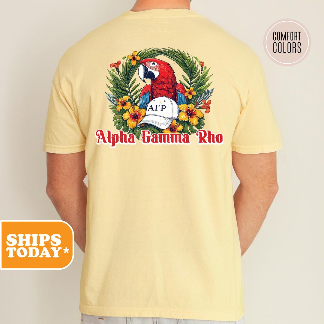 Alpha Gamma Rho Springbreak Comfort Colors Fraternity T-shirt | AGR ...