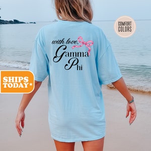 Gamma Phi Beta Comfort Colors Sorority T-shirt | GPHI Big Little Shirts ...