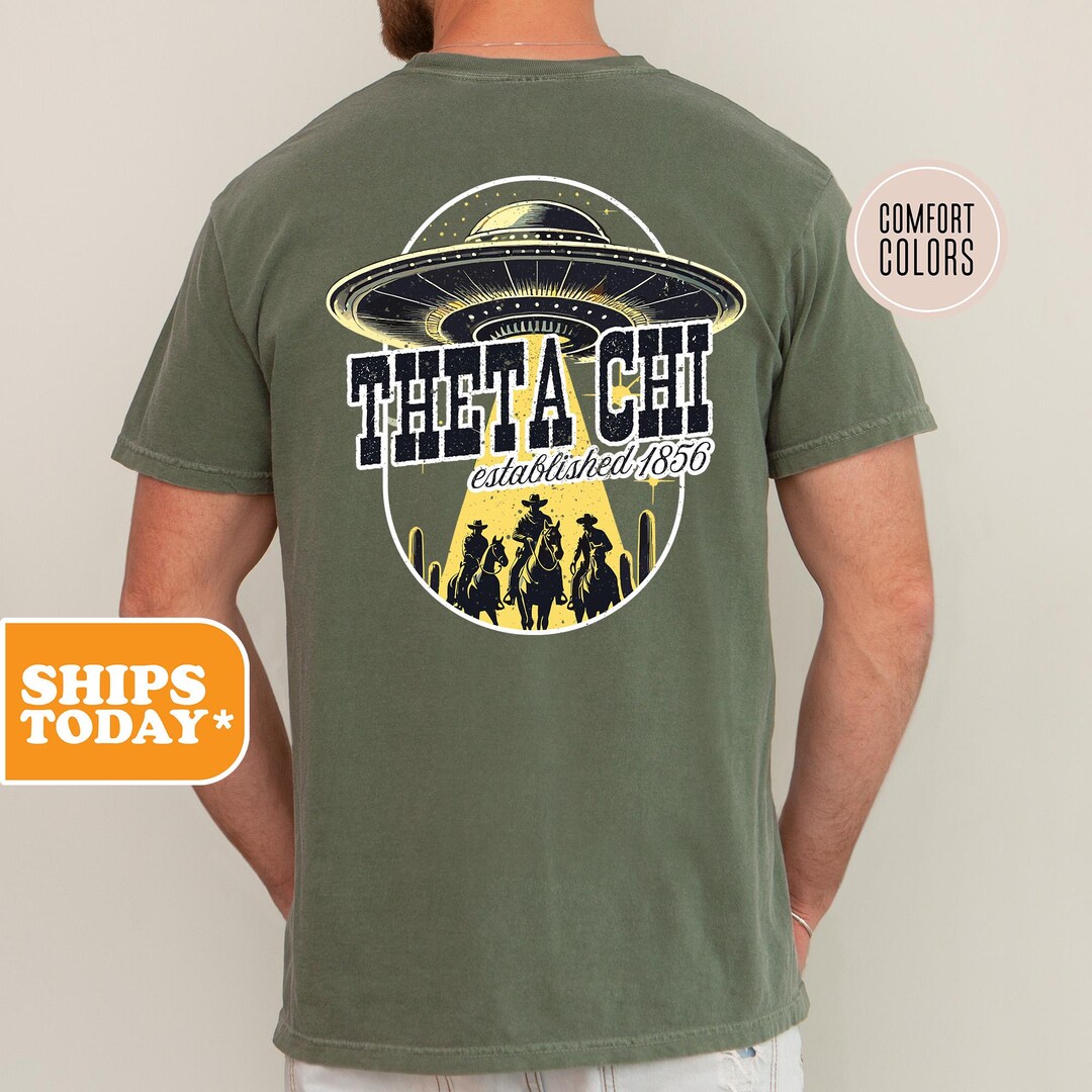 Theta Chi Spacefarer Comfort Colors Fraternity T-shirt | Theta Chi ...
