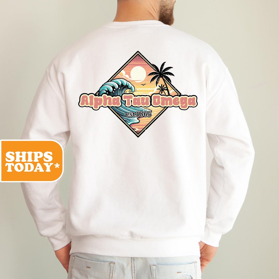Alpha Tau Omega Tropic Tide Fraternity Sweatshirt | ATO Fraternity ...