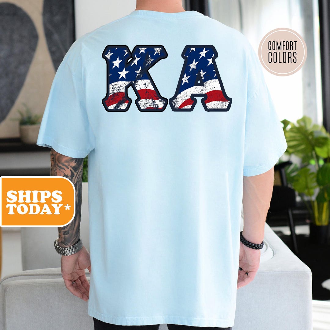 Kappa Alpha Order Red White Greek Comfort Colors Fraternity T-shirt ...