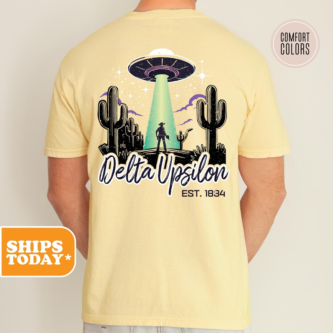 Delta Upsilon Space Bids Comfort Colors Fraternity T-shirt | DU Greek ...