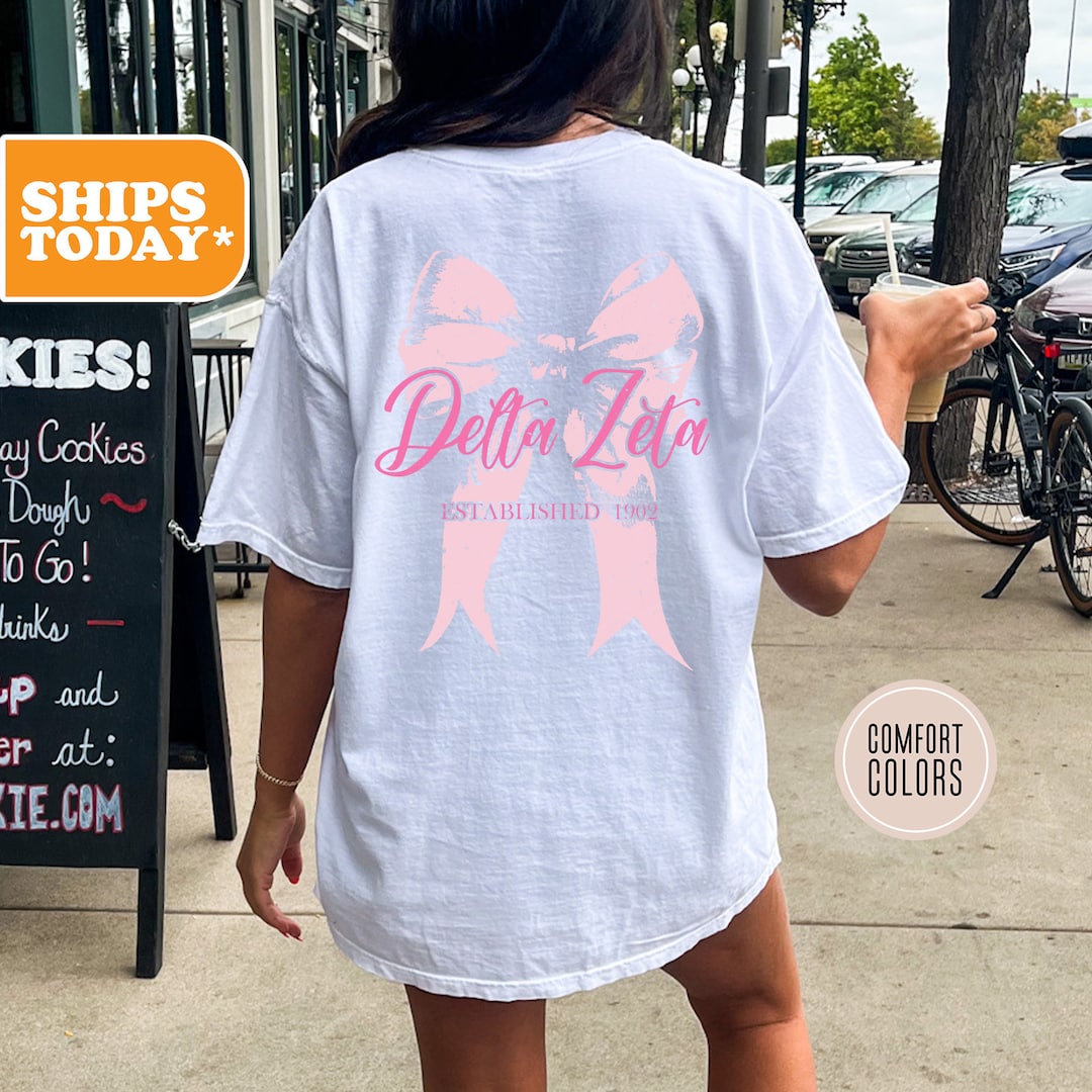 Delta Zeta Comfort Colors Sorority T-shirt | Dee Zee Greek Gifts ...