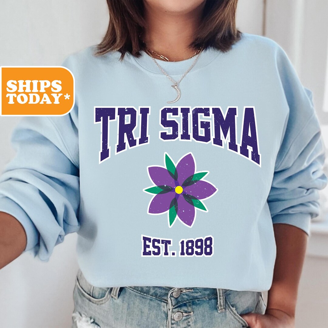 Sigma Sigma Sigma Legacy Luxe Sorority Sweatshirt | Tri Sig Crest ...