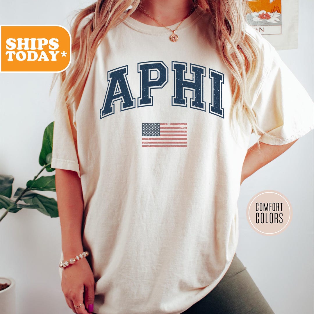 Alpha Phi Comfort Colors Sorority T-shirt | APHI Trendy Shirt ...
