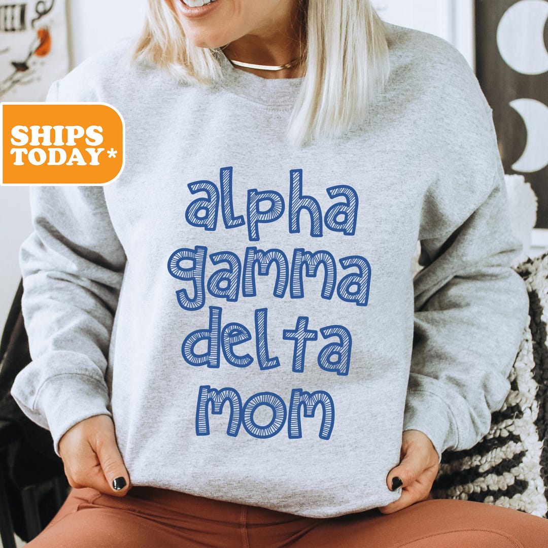 Alpha Gamma Delta Charming Mom Sorority Sweatshirt | Alpha Gam Sorority ...