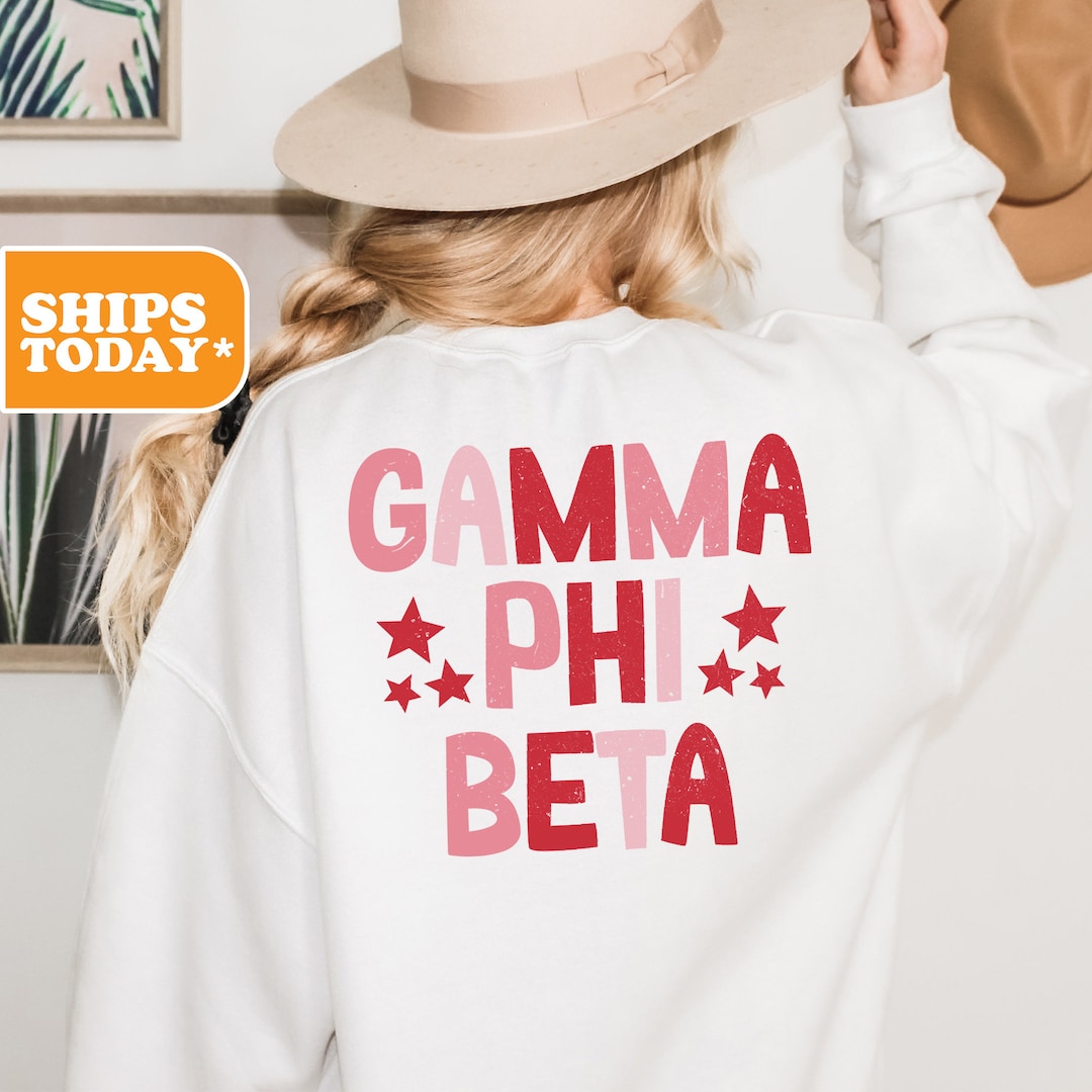 Gamma Phi Beta Sorority Sweatshirt Gamma Phi Sorority Letters Greek ...