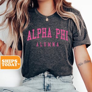 Alpha Phi Comfort Colors Sorority T-shirt | APHI Sorority Merch | Big ...