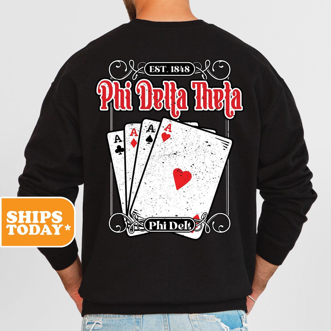 Phi Delta Theta Alpha Spades Fraternity Sweatshirt | Phi Delt ...
