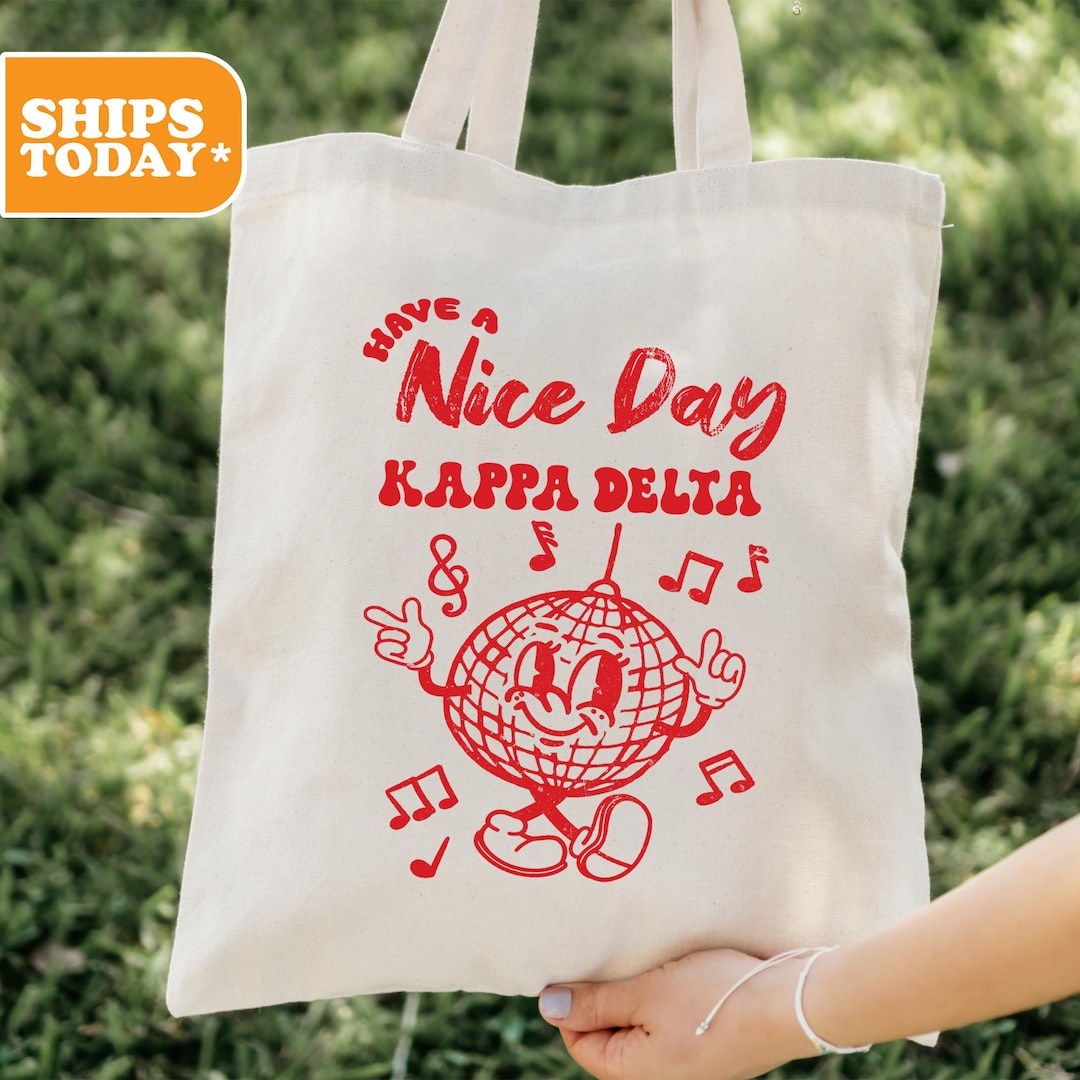 Kappa Delta Sorority Tote Bag | Kay Dee Sorority Tote Bag | Canvas Tote ...