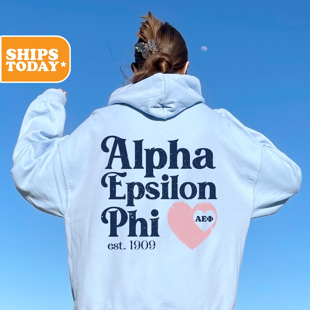 Alpha Epsilon Phi Sorority Sweatshirt | AEPHI Sorority Letters | Greek ...