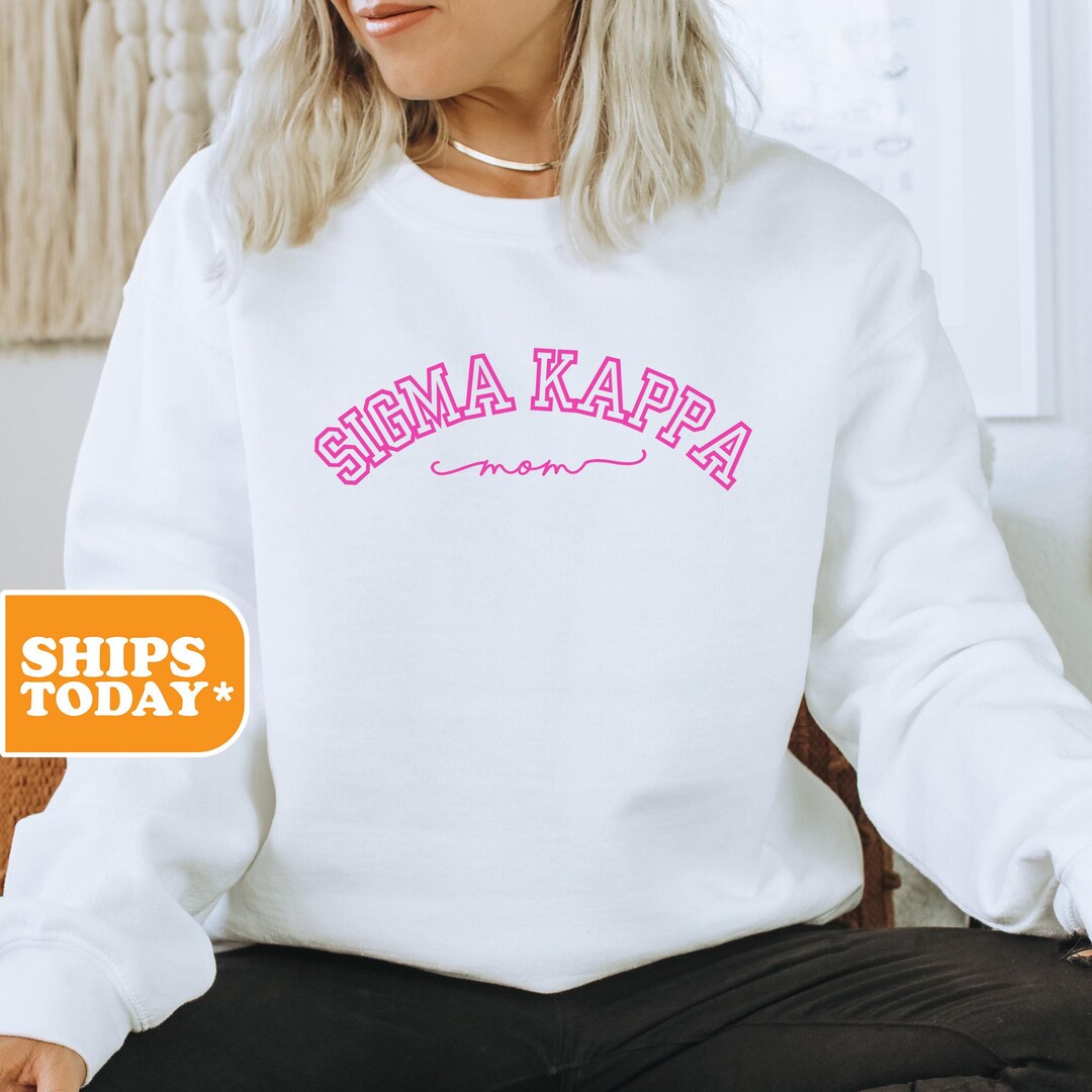 Sigma Kappa Proud Mom Sorority Sweatshirt | Sig Kap Preppy Hoodie ...