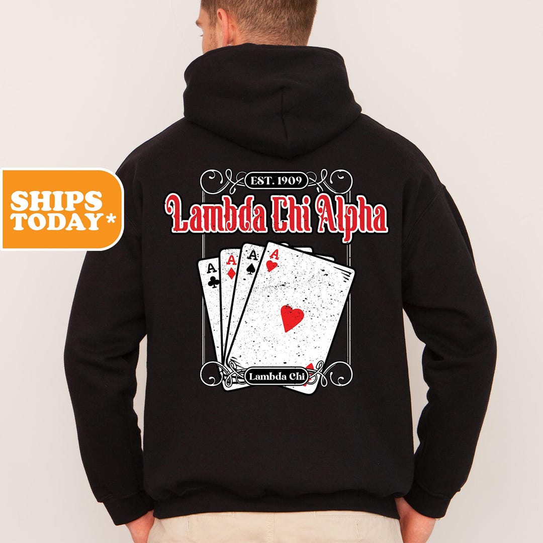 Lambda Chi Alpha Alpha Spades Fraternity Sweatshirt | Lambda Chi Fraternity Hoodie | Crewneck ...