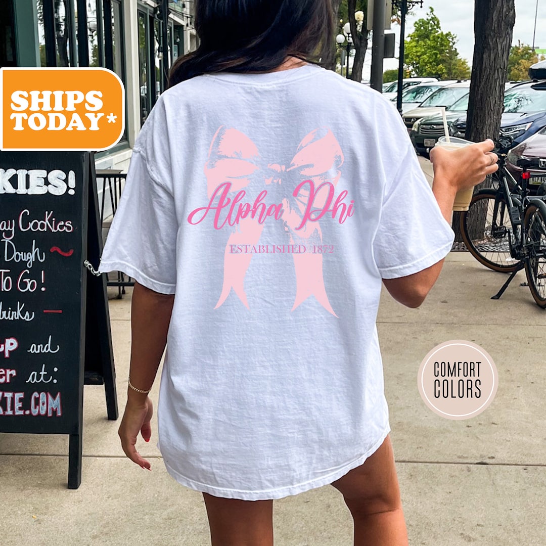 Alpha Phi Comfort Colors Sorority T-shirt | APHI Trendy Shirt ...