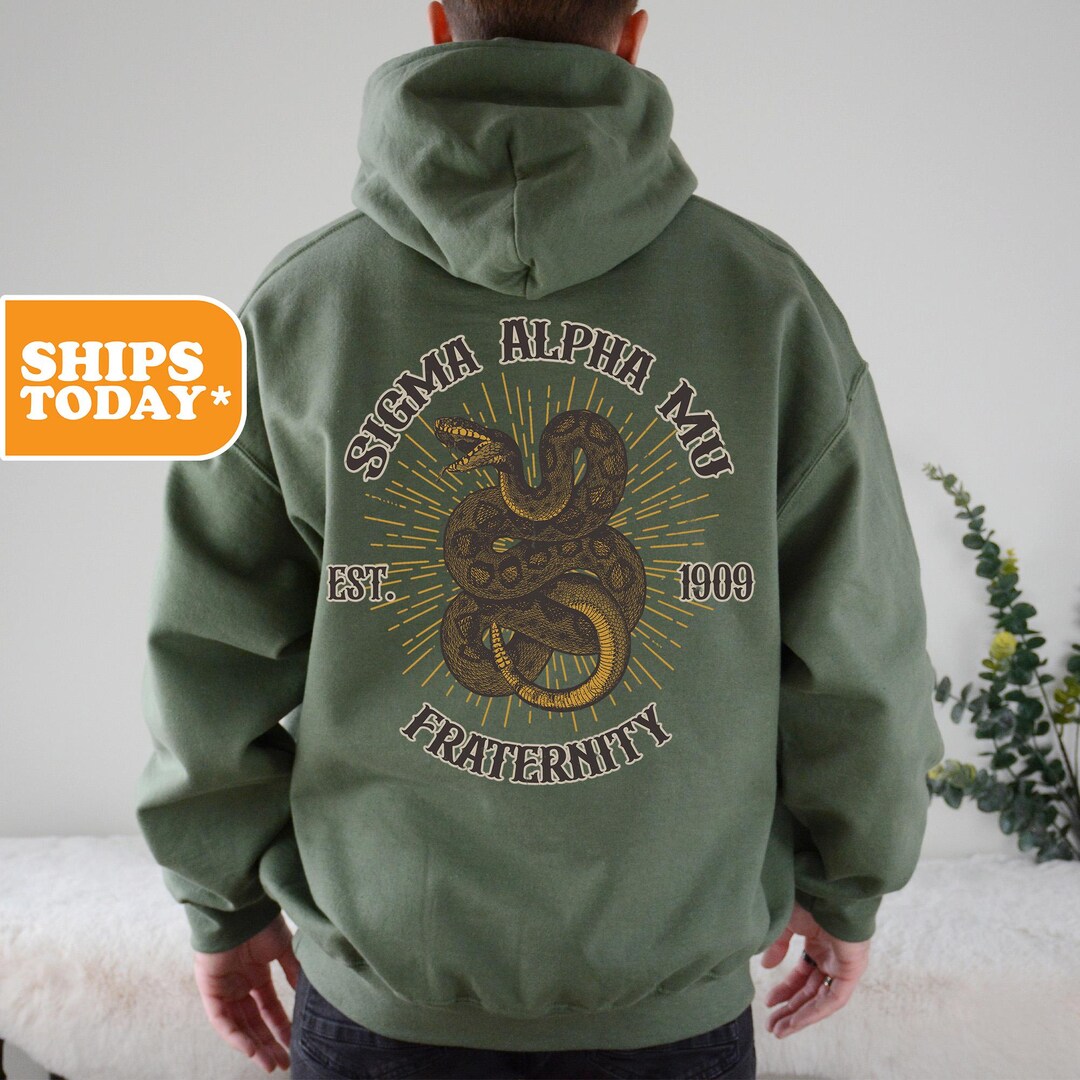 Sigma Alpha Mu Serpent Strike Fraternity Sweatshirt | Sammy Fraternity ...