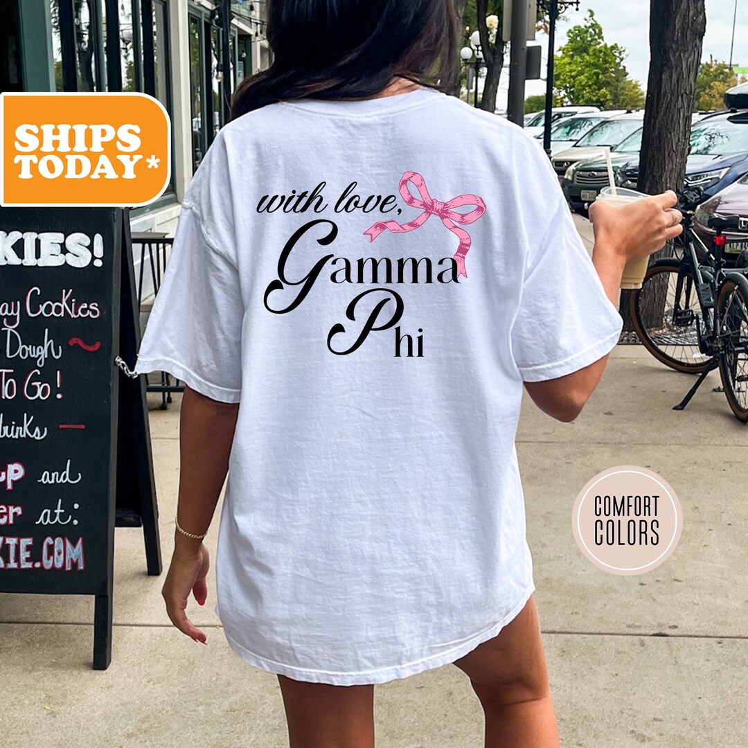 Gamma Phi Beta Comfort Colors Sorority T-shirt | GPHI Big Little Shirts ...