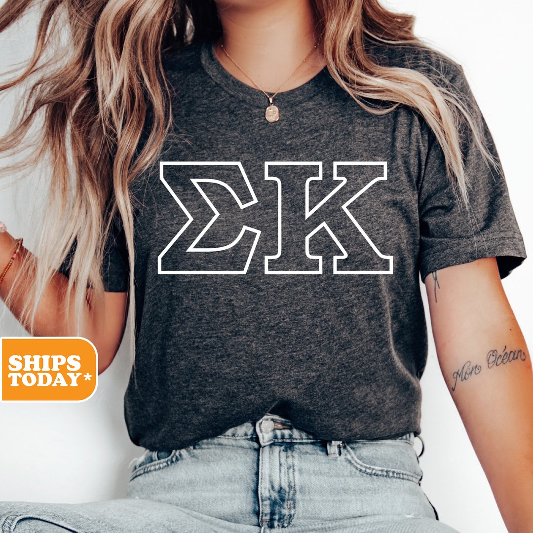 Sigma Kappa Comfort Colors Sorority T-shirt | Sig Kap Greek Merch ...