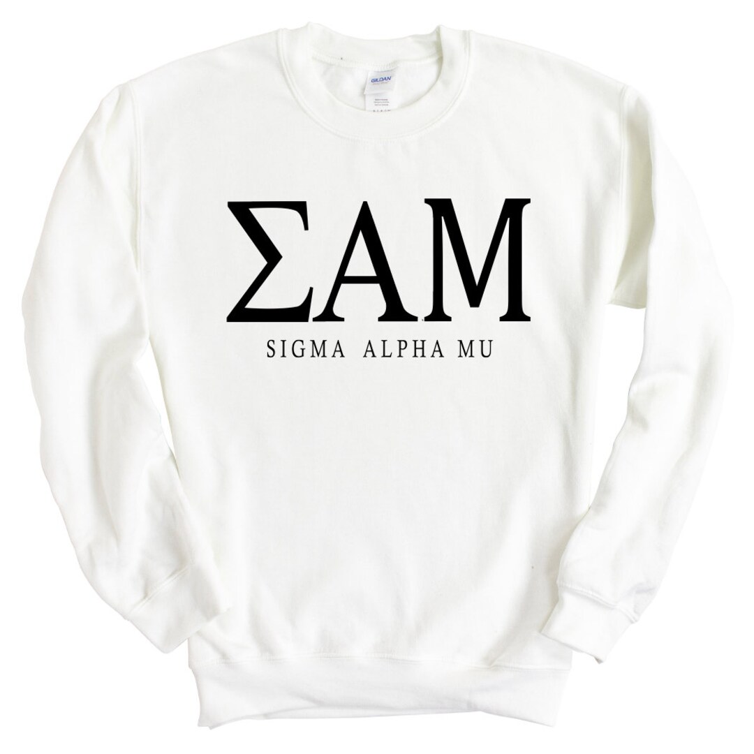 Sigma Alpha Mu Sweatshirt Sammy Block Letter Crewneck Sweatshirt - Etsy