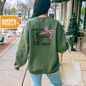 Sigma Kappa Sorority Sweatshirt | Sig Kap Sorority Letters | Greek ...
