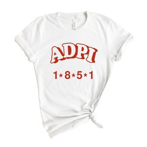 Alpha Delta Pi T-shirt ADPI Red Arch Tee Sorority Big Little Gift Idea ...