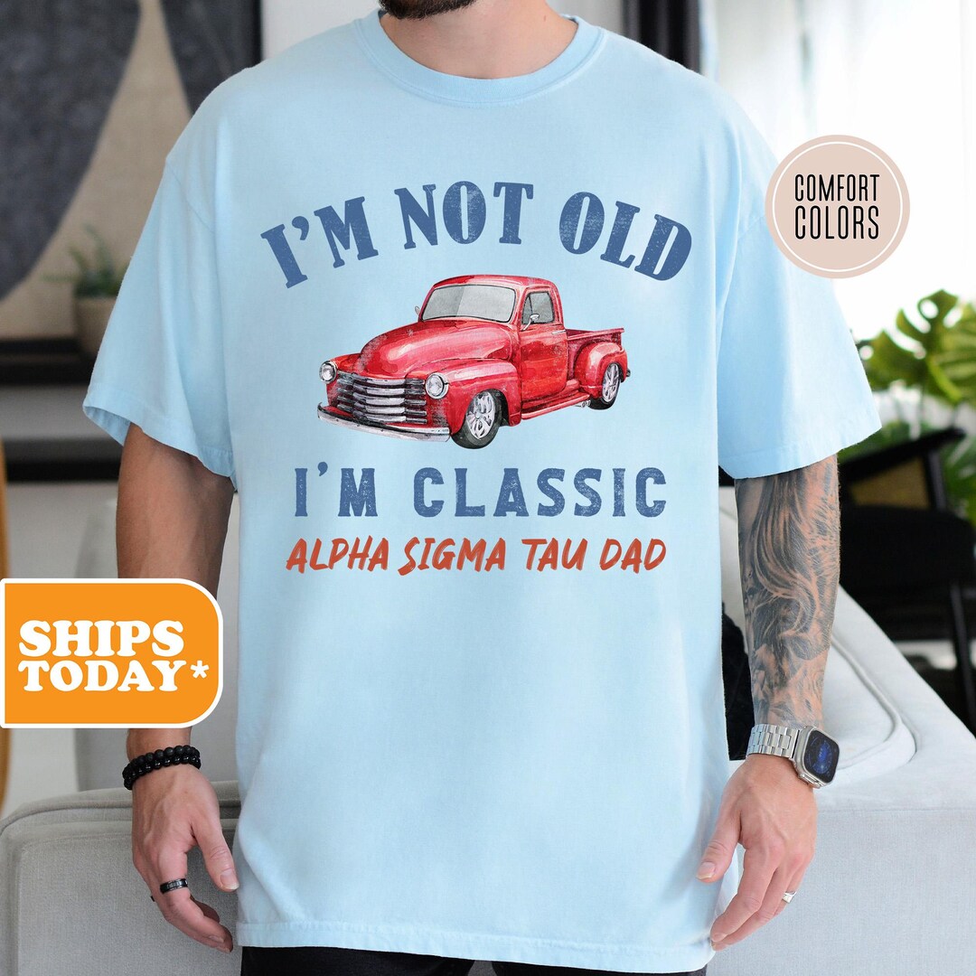 Alpha Sigma Tau Classic Dad Comfort Colors Sorority T-shirt | Alpha ...