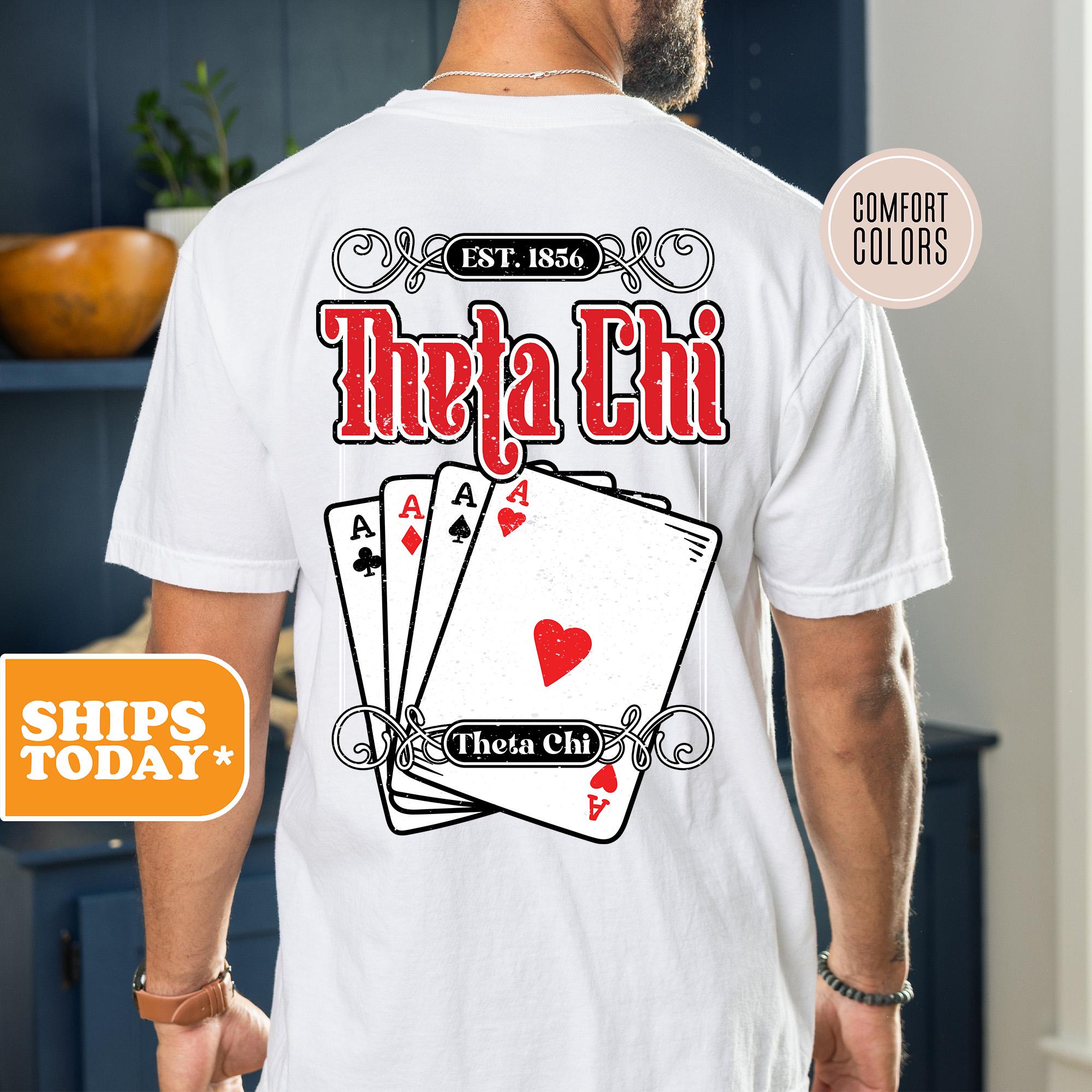 Theta Chi Alpha Spades Comfort Colors Fraternity T-shirt | Theta Chi ...